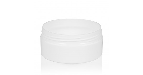 pots : 100 ml glossy sharp blanc PP pot
