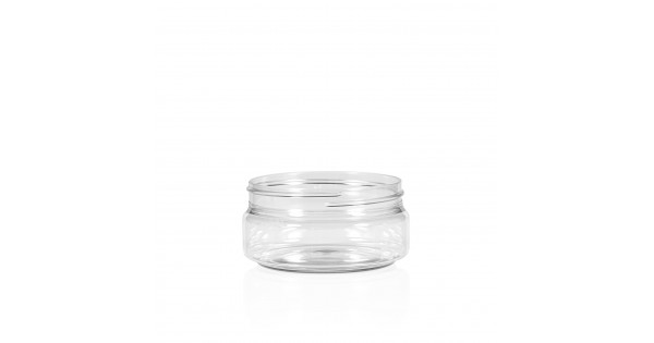 100ML : 100 ml clear cylinder transparente PET pot